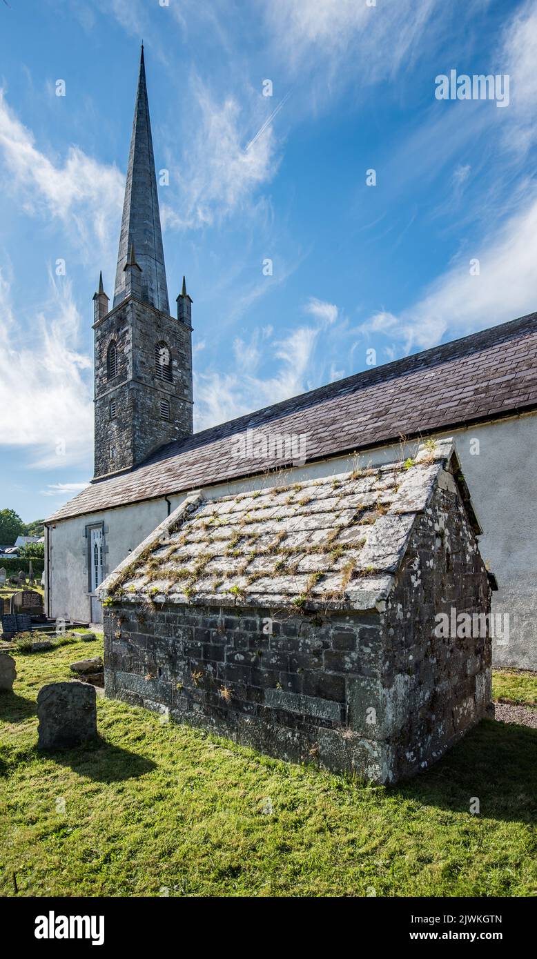 La chiesa Cattedrale di San Fachtnas a ROSSCARBERY CORK con una guglia ...