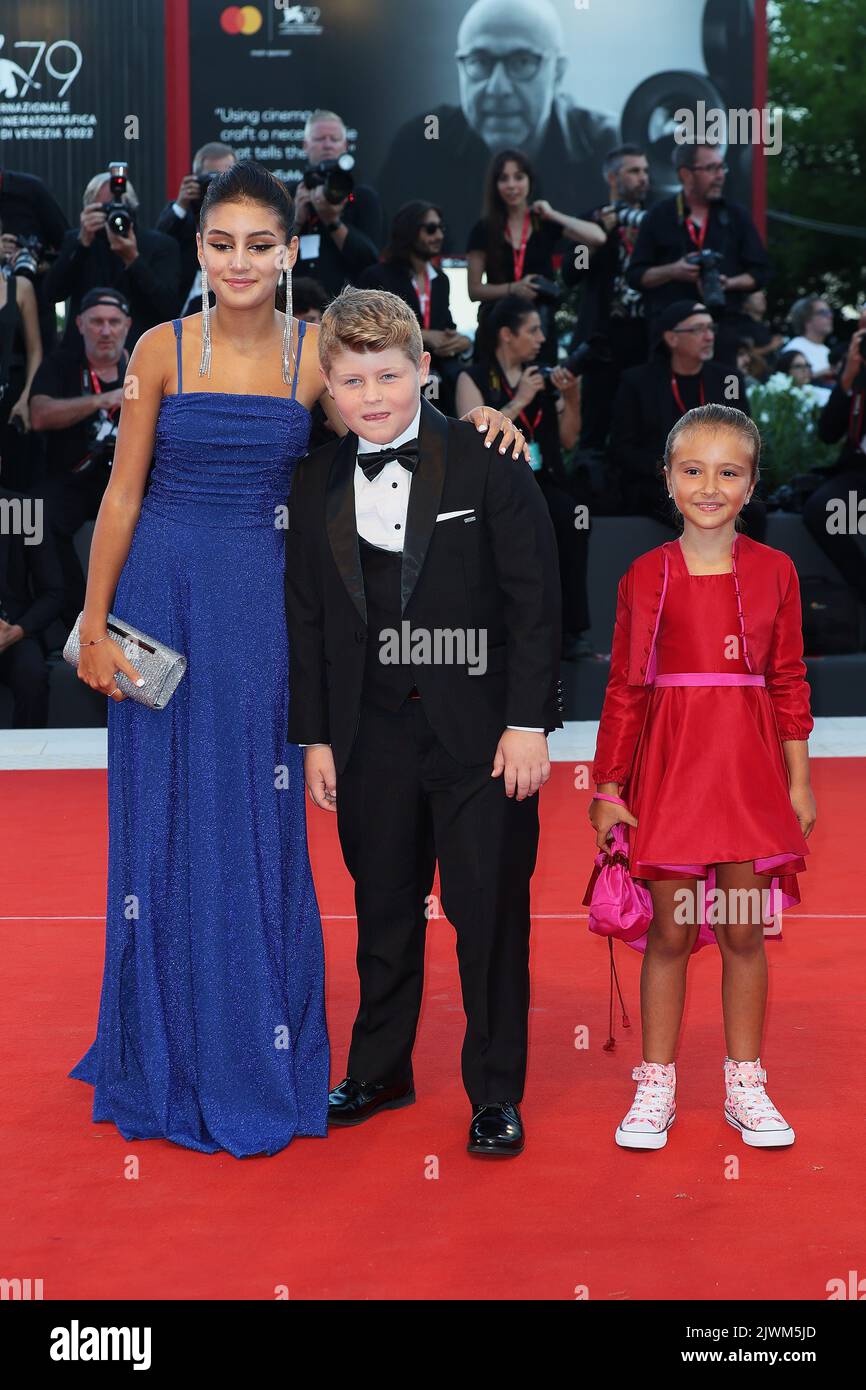 VENEZIA, ITALIA - SETTEMBRE 04: (L-R) Penelope Nieto conti, Patrizio ...