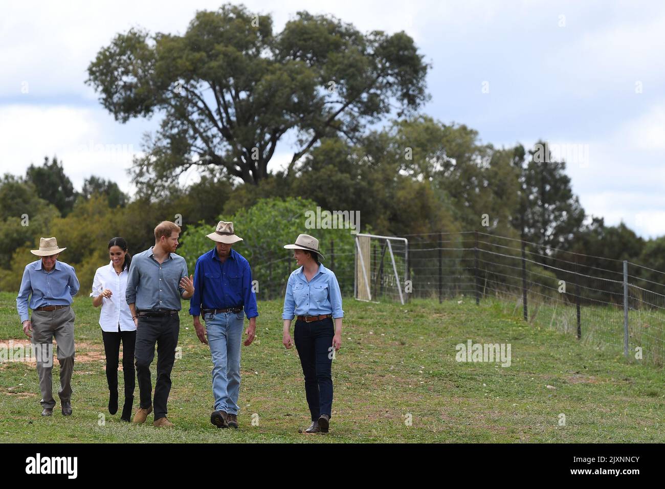 Il principe britannico Harry, il duca di Sussex e sua moglie Meghan, la ...