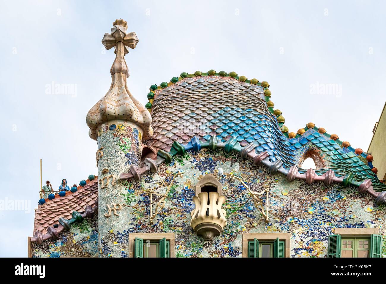 Casa Batlló, caratteristica architettonica o particolare della facciata ...