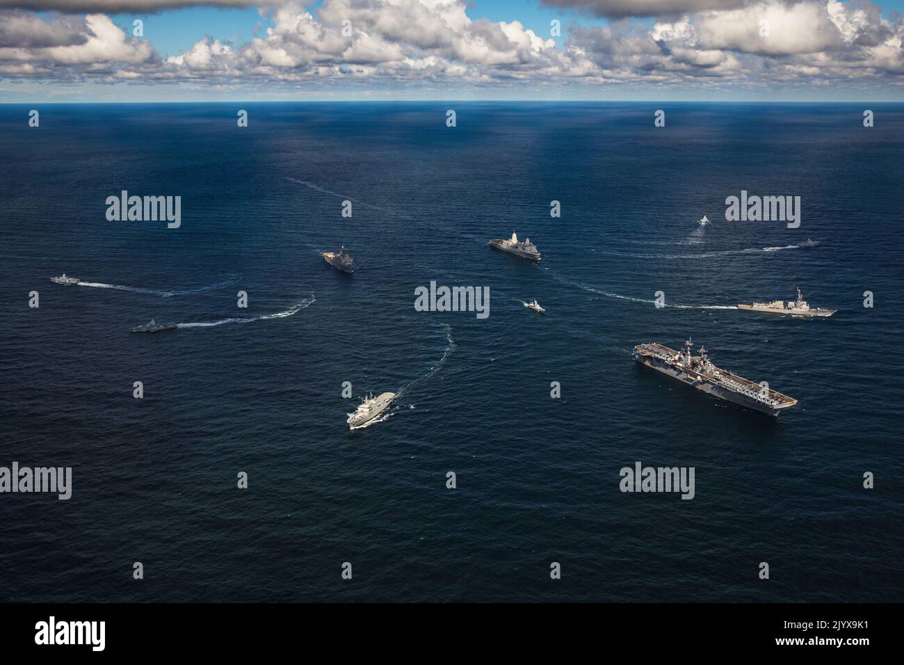 Mar Baltico. 30th ago, 2022. La nave d'assalto anfibio di classe Wasp ...