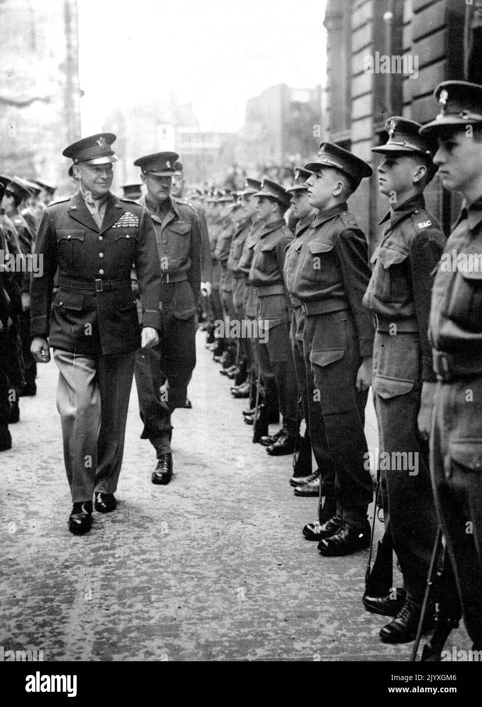 Il generale Eisenhower riceve la libertà della città di Londra - al suo ...