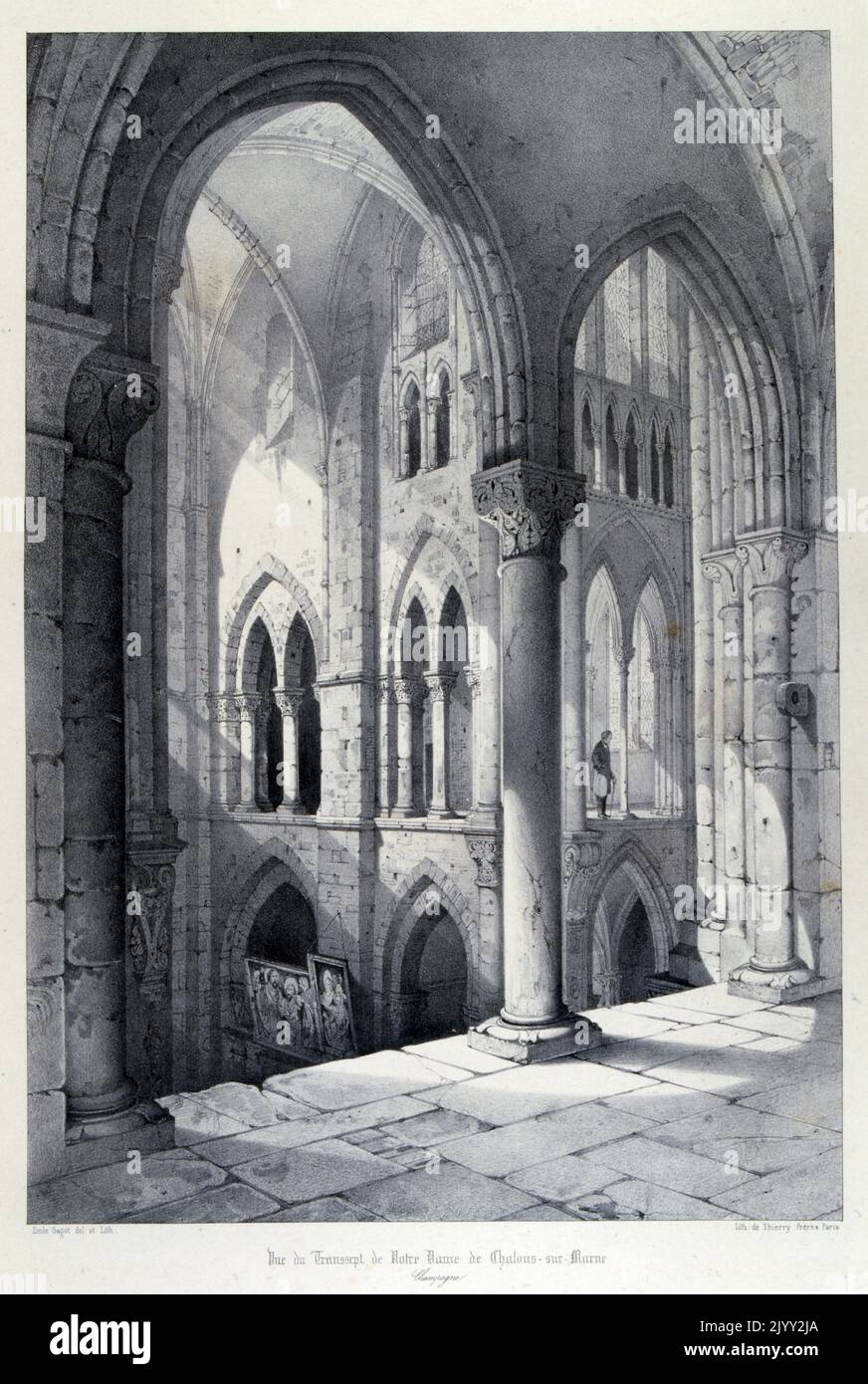 Disegno della Cattedrale di Chalons, di Isidore Justin Severin Taylor ...