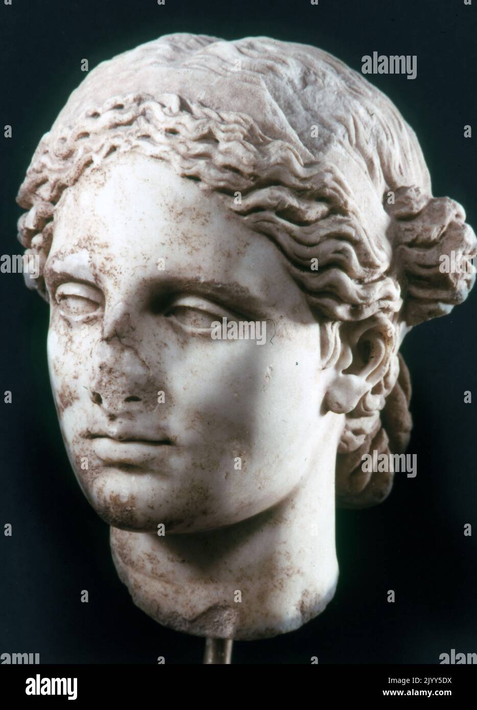 Capo di Apollo, (Apollo Sauroctonos), trovato in Kifissia ad Atene. Ora ...