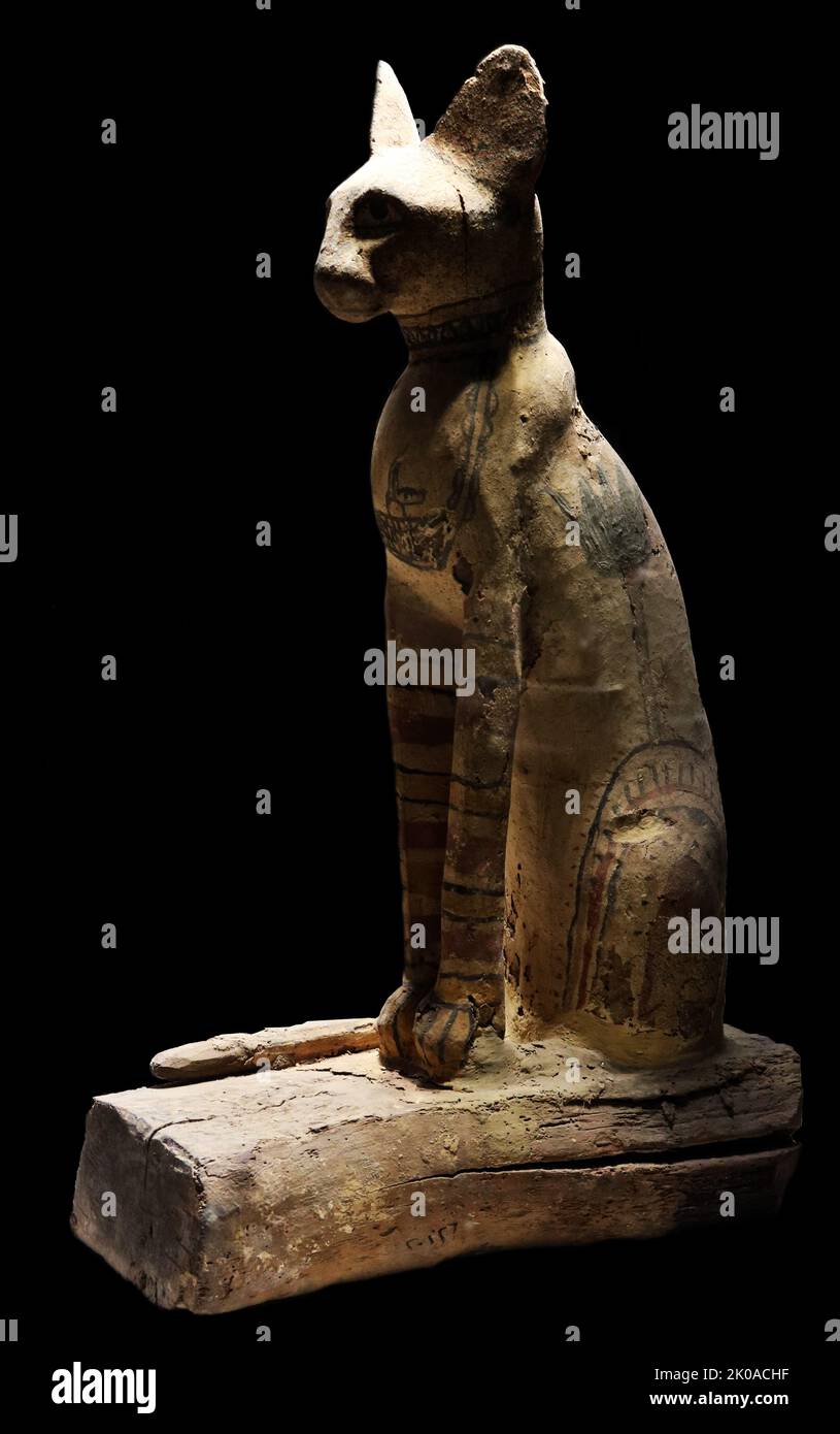 Statua raffigurante Bastet, detta anche Bast, antica dea egiziana ...