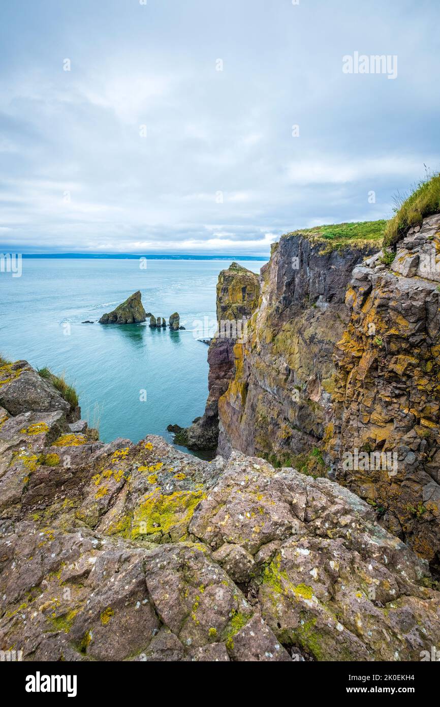 Capo Spalato è un promontorio situato sulla baia di Fundy costa in ...