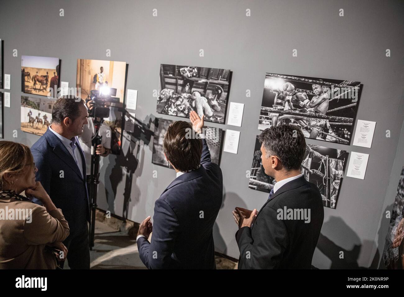 Agenzia Anadolu Direttore Generale Serdar Karagoz (a destra 2) visto ...