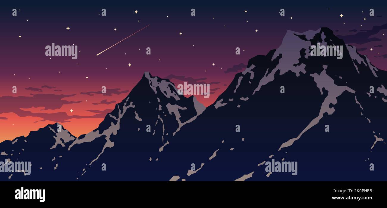 Freddo del crepuscolo Immagini Vettoriali Stock - Alamy