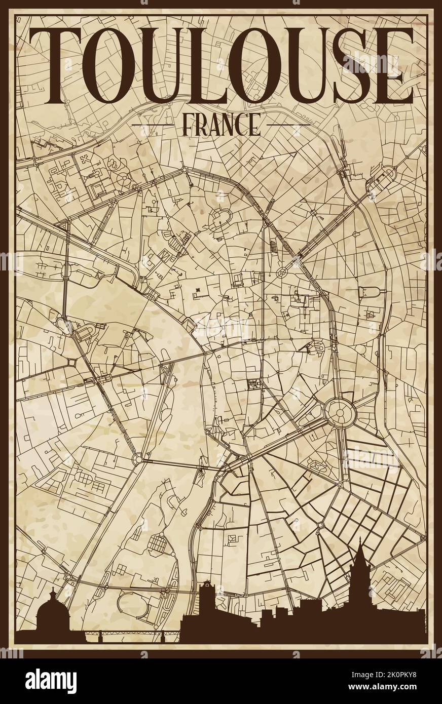 Mappa di tolosa immagini e fotografie stock ad alta risoluzione - Alamy
