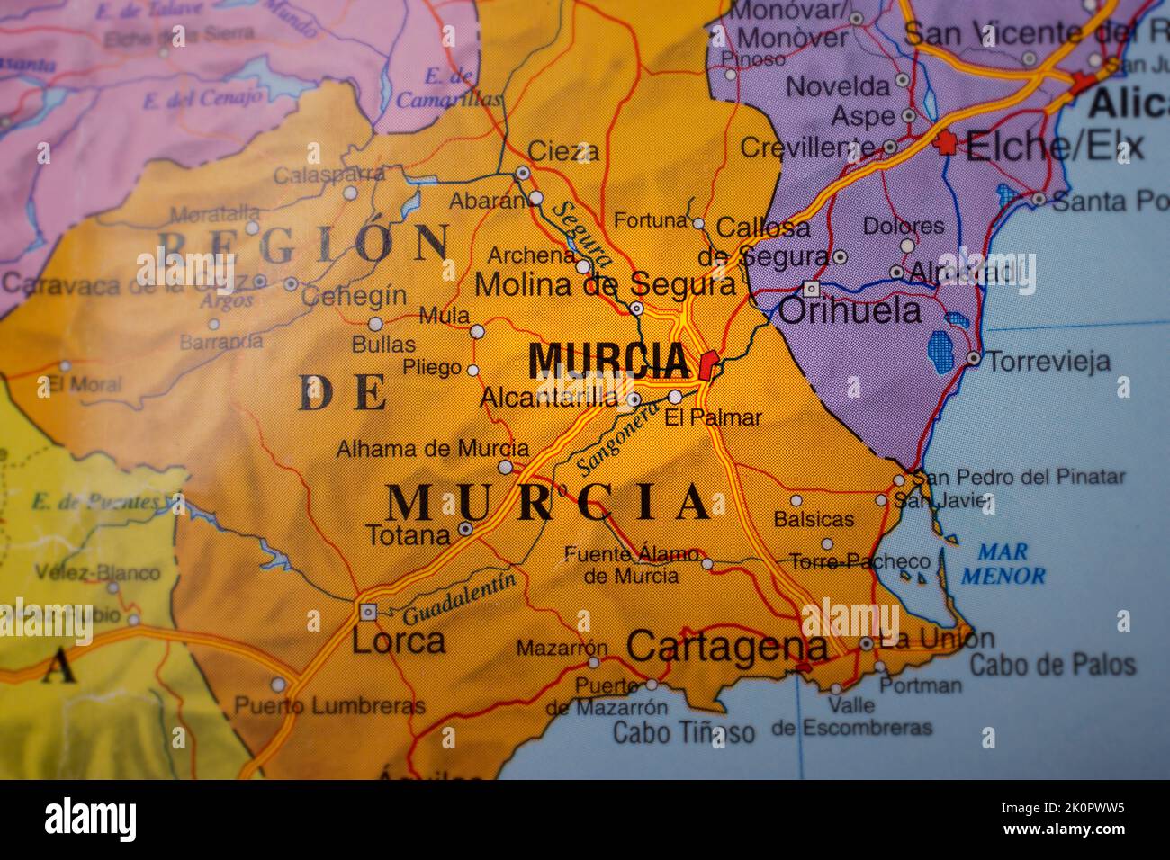 Mappa di murcia immagini e fotografie stock ad alta risoluzione - Alamy