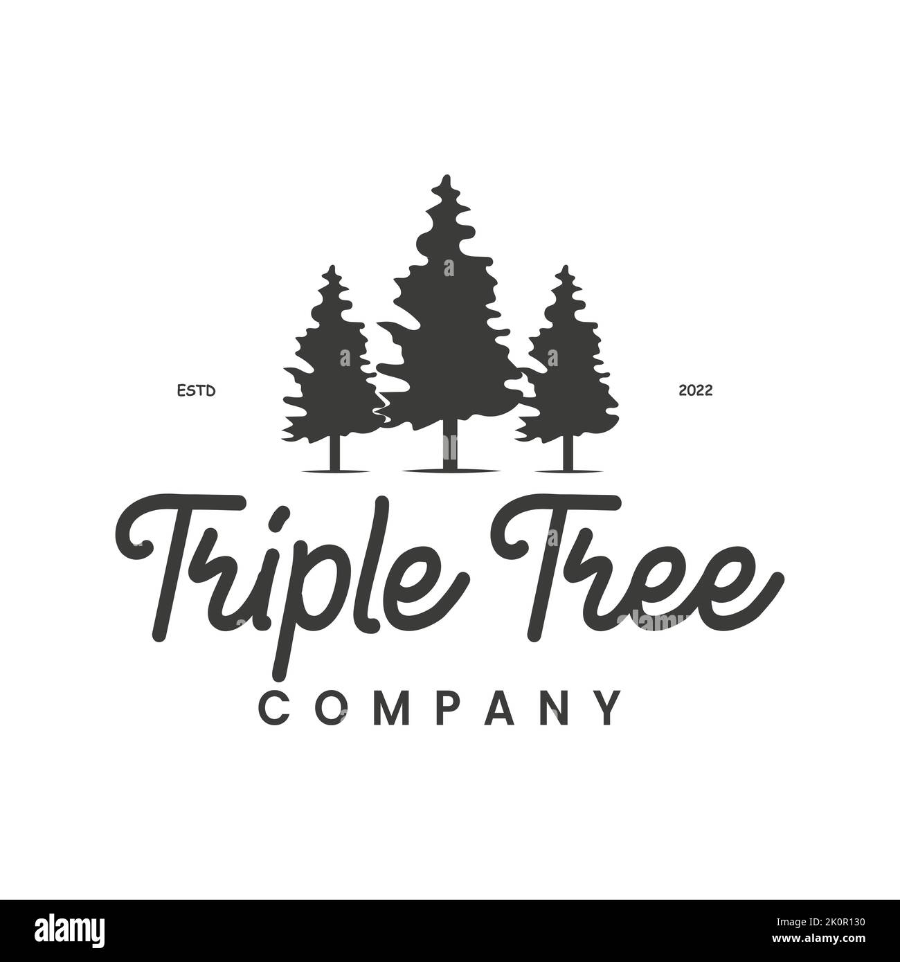 Alberi tripli Immagini Vettoriali Stock - Alamy