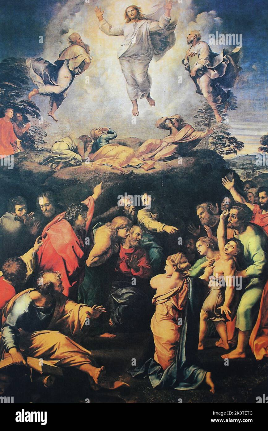 Die Verklärung Christi, von Raffaello Sanzio da Urbino, auch Raffael da ...