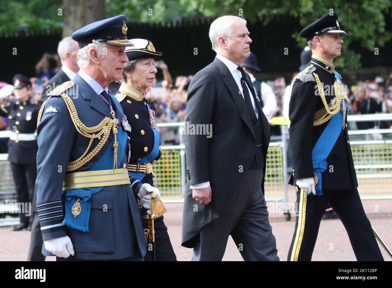 Re Carlo il 3rd e la principessa Anna e il principe Andrea e il ...