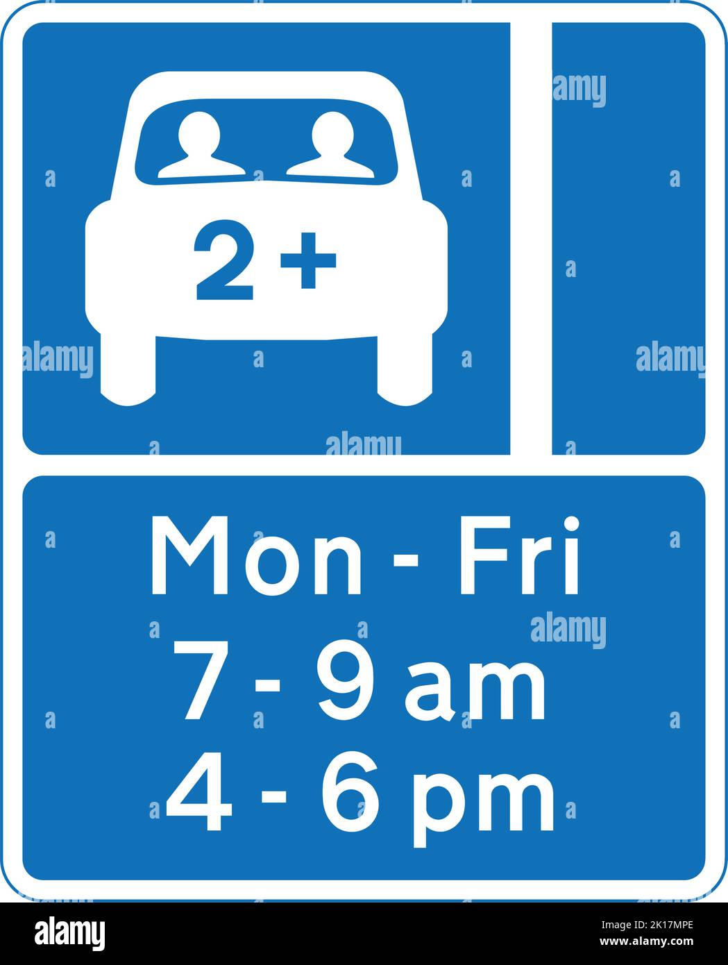 Corsia designata per l'uso da veicoli ad alto numero di occupanti (HOV ...