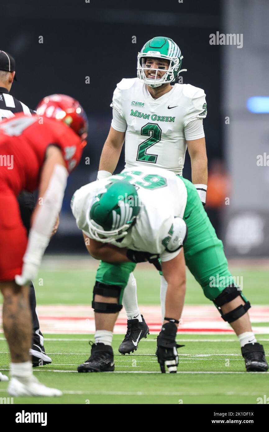 17 settembre 2022: North Texas Mean Green quarterback Austin Aune (2 ...