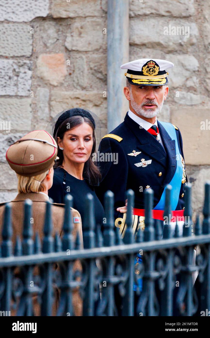 LONDRA - il re Felipe e la regina Letizia di Spagna partecipano ai ...