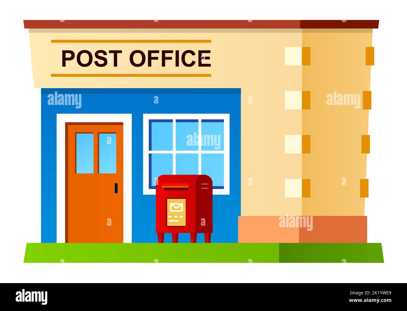 Entrata all'ufficio postale Immagini Vettoriali Stock - Alamy