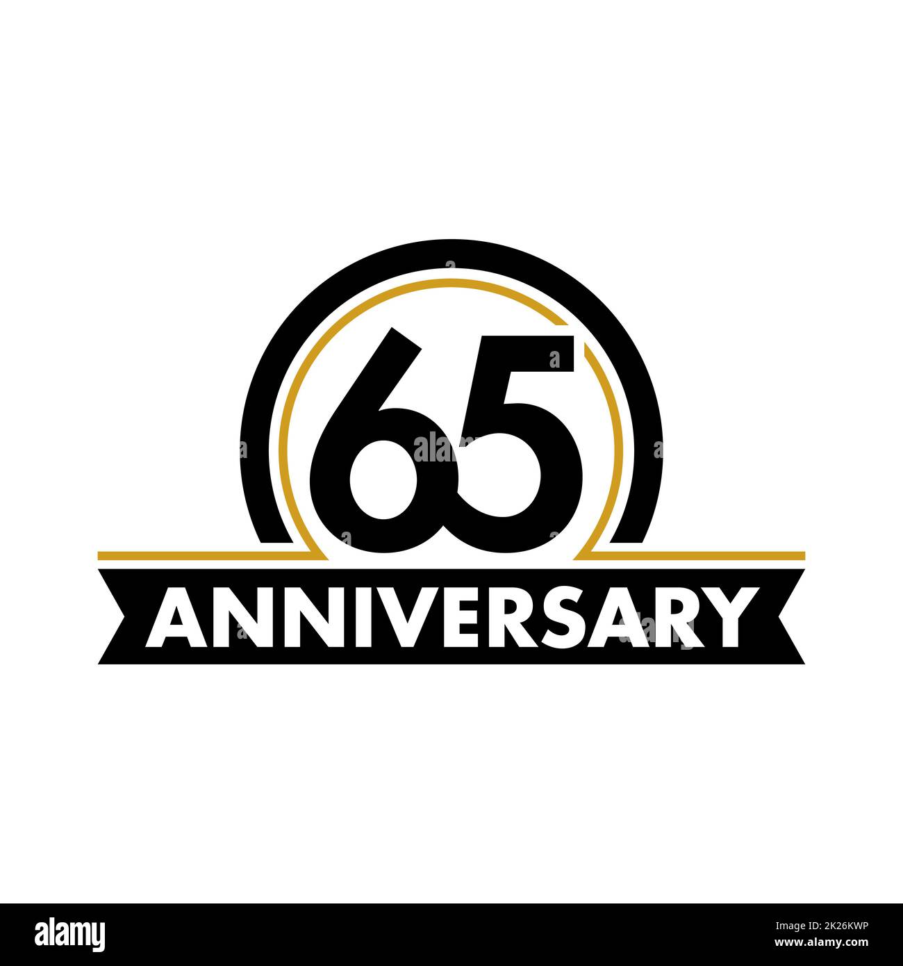 Template logo 65 years anniversary Immagini senza sfondo e Foto Stock ...