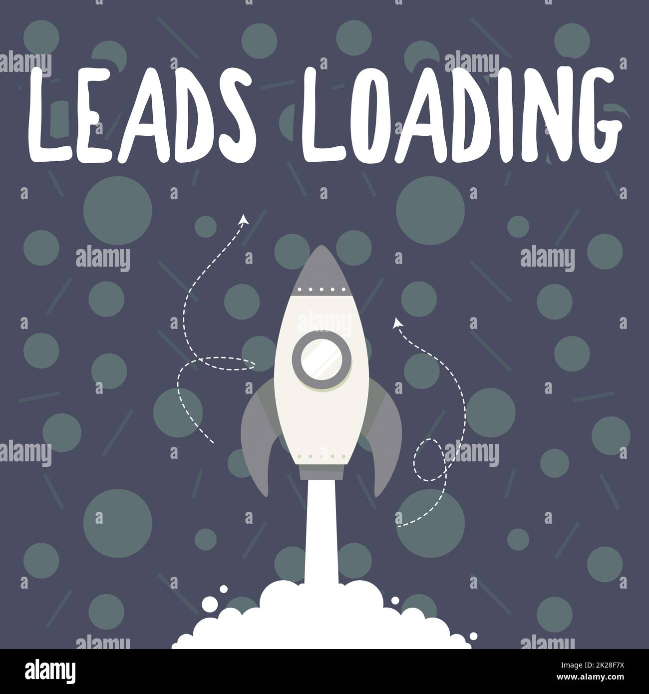 Caricamento dei lead di sottotitoli concettuali. Panoramica aziendale ...