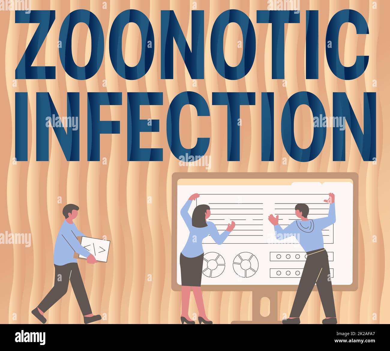 Segno di testo che mostra infezione zoonotica. Infezione zoonotica ...