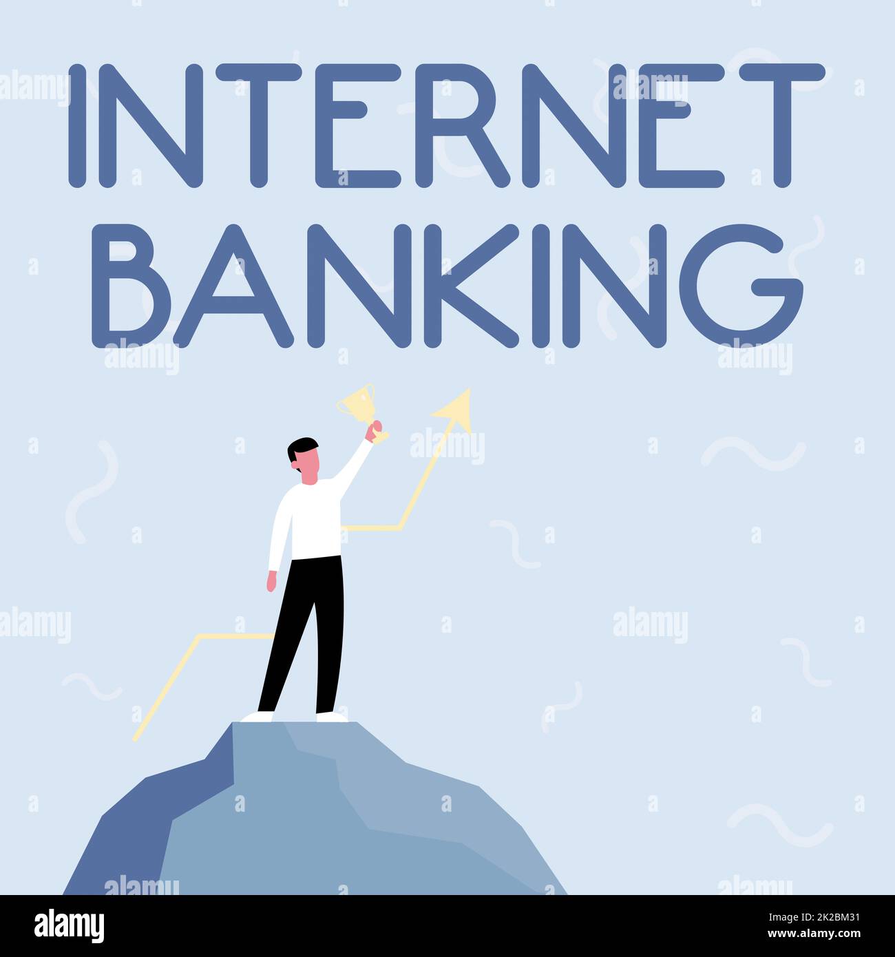 Cartello di testo che mostra Internet Banking. Panoramica del business ...