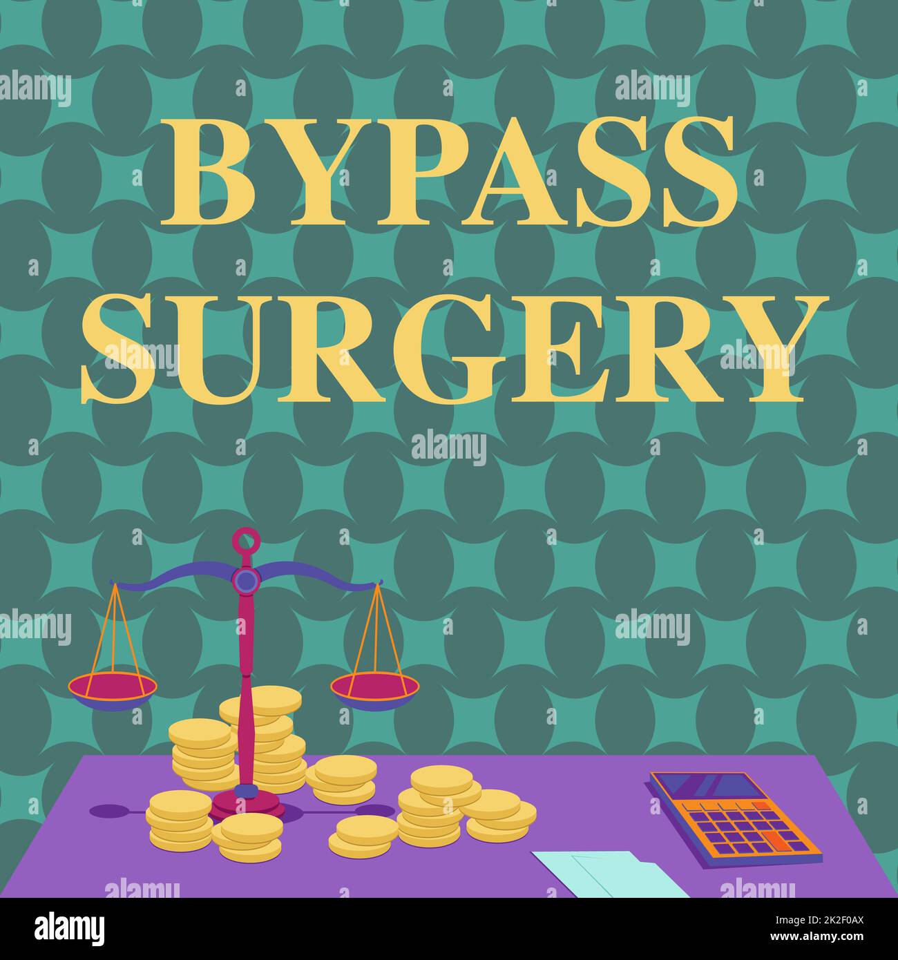 Cartello di testo che mostra la chirurgia di bypass. Business concetto ...