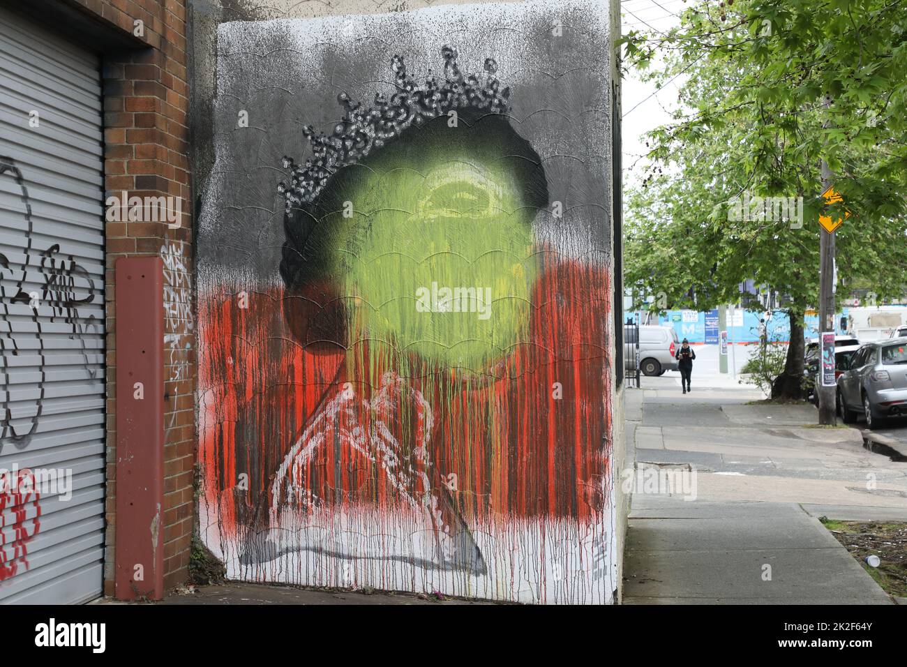 Sydney, Australia. 23rd settembre 2022. Un murale alla Regina dell ...