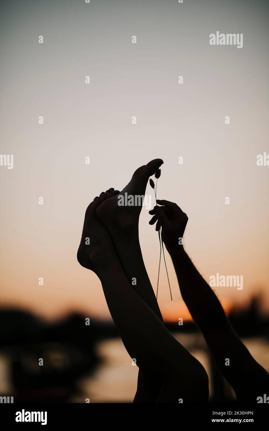 Piedi solletico donna immagini e fotografie stock ad alta risoluzione ...