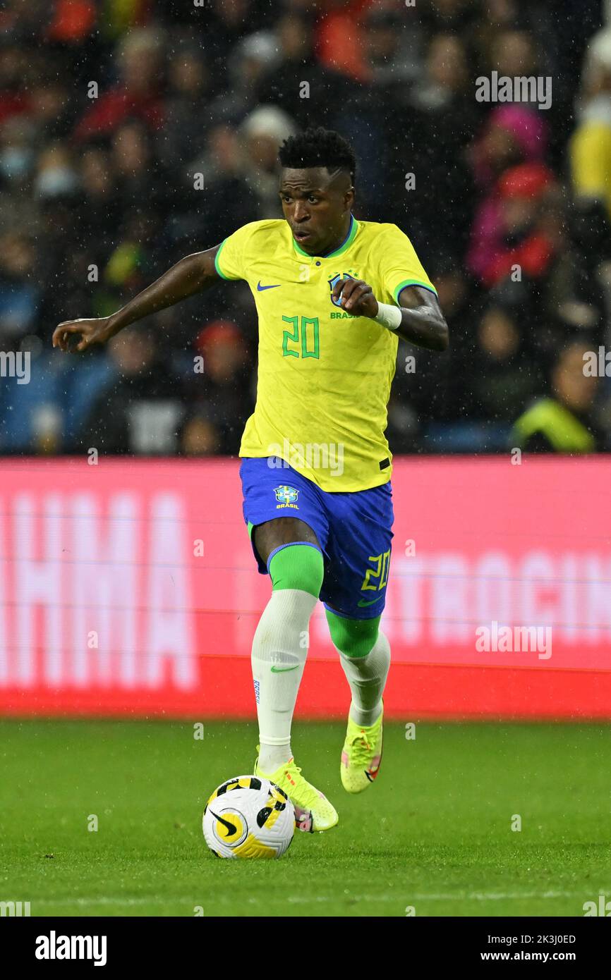 LE HAVRE - Vinicius junior del Brasile durante la partita ... LE HAVRE - Vinicius junior del Brasile durante la partita ...