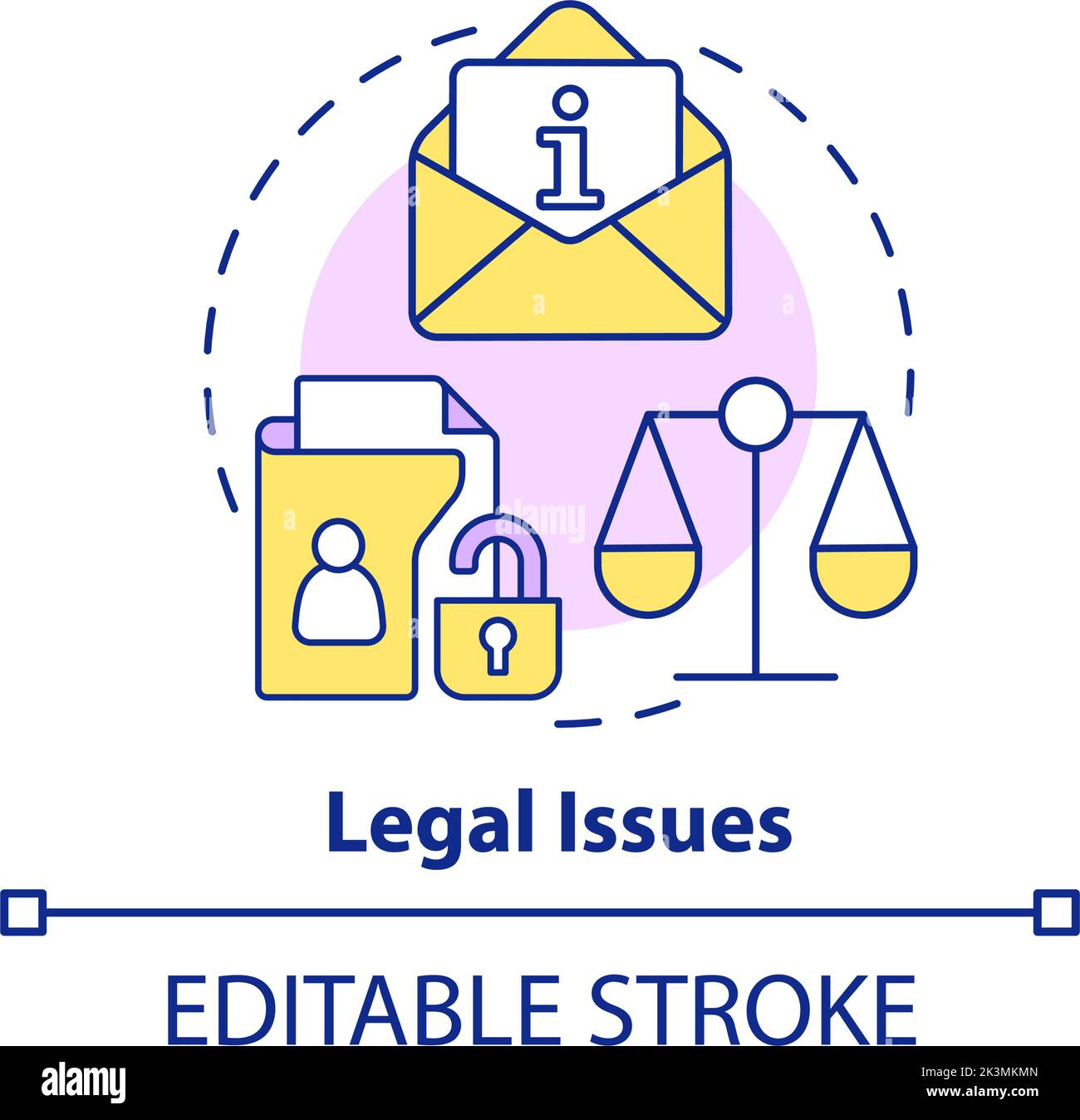 Legal issues Immagini Vettoriali Stock - Alamy