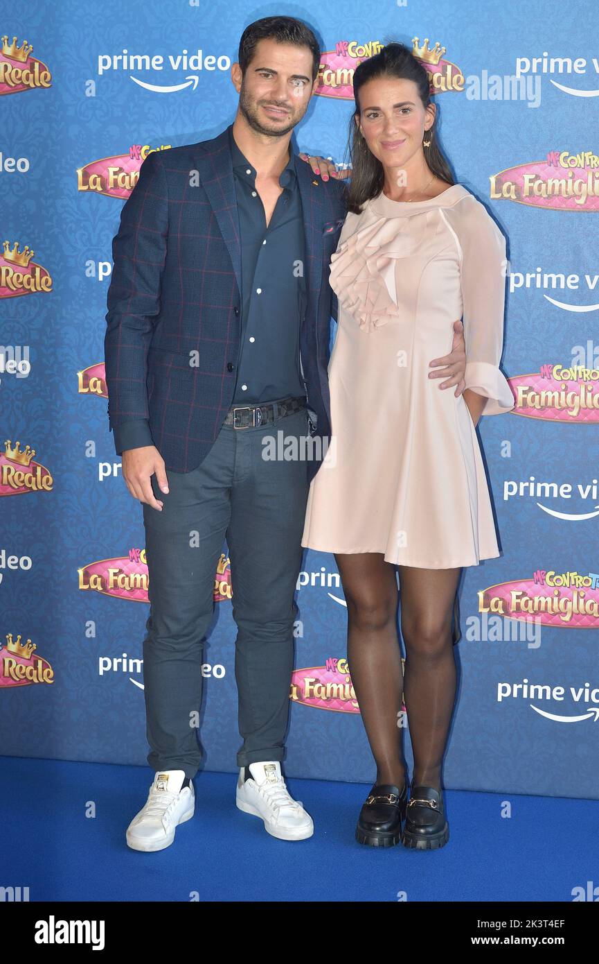 Roma, Italia. 26th Set, 2022. Nunzio Fresi con la compagna Federica le ...