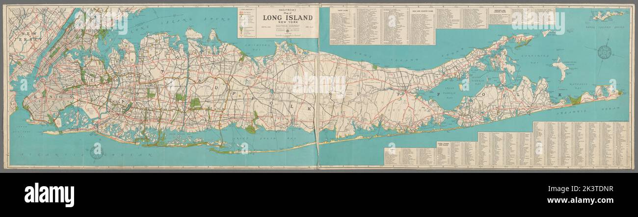 Mappa di Hagstrom di Long Island New York Mappa di Long Island New York Cartografia di Long ...