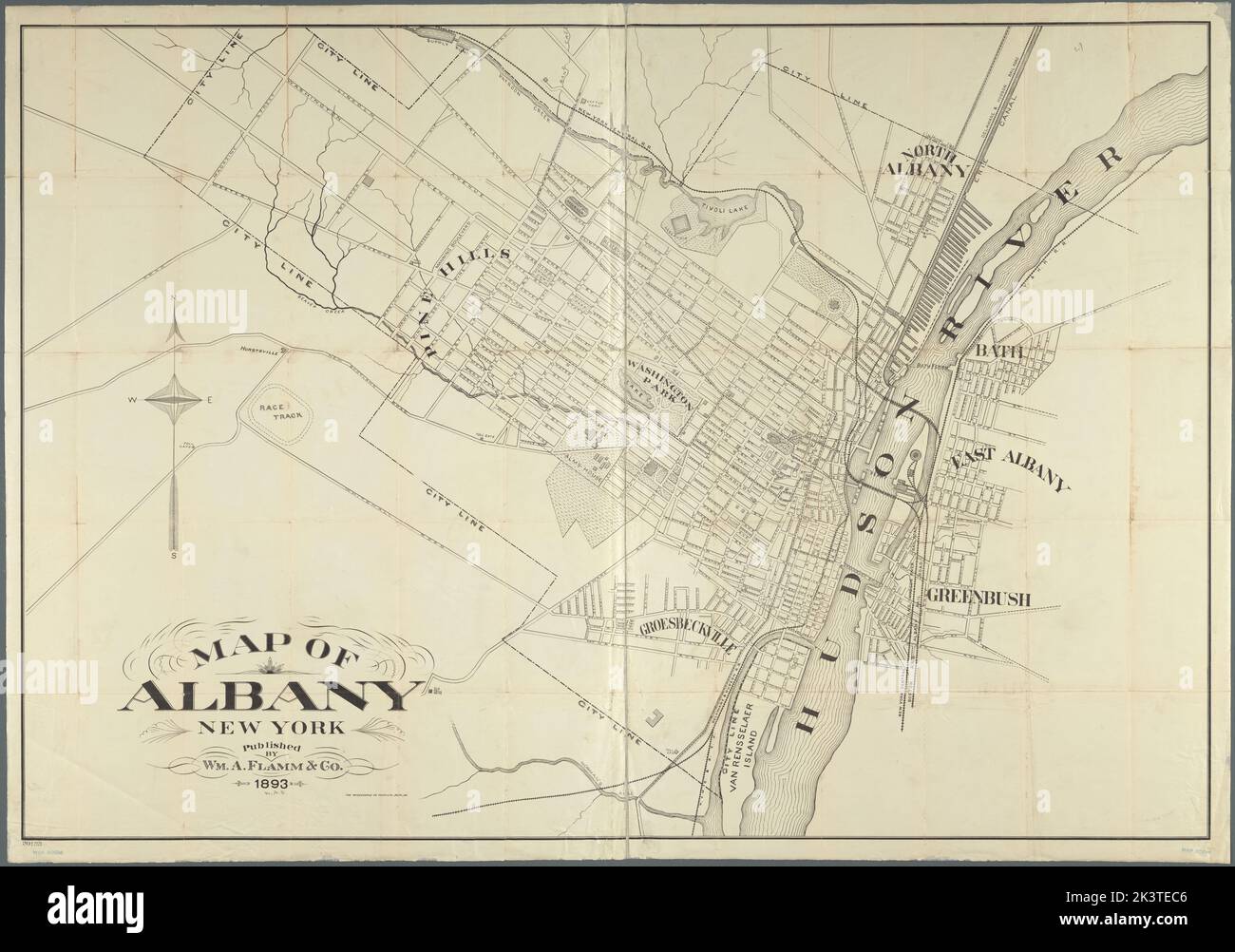 Mappa di Albany, New York Cartographic. Mappe, mappe catastali. 1893 ...
