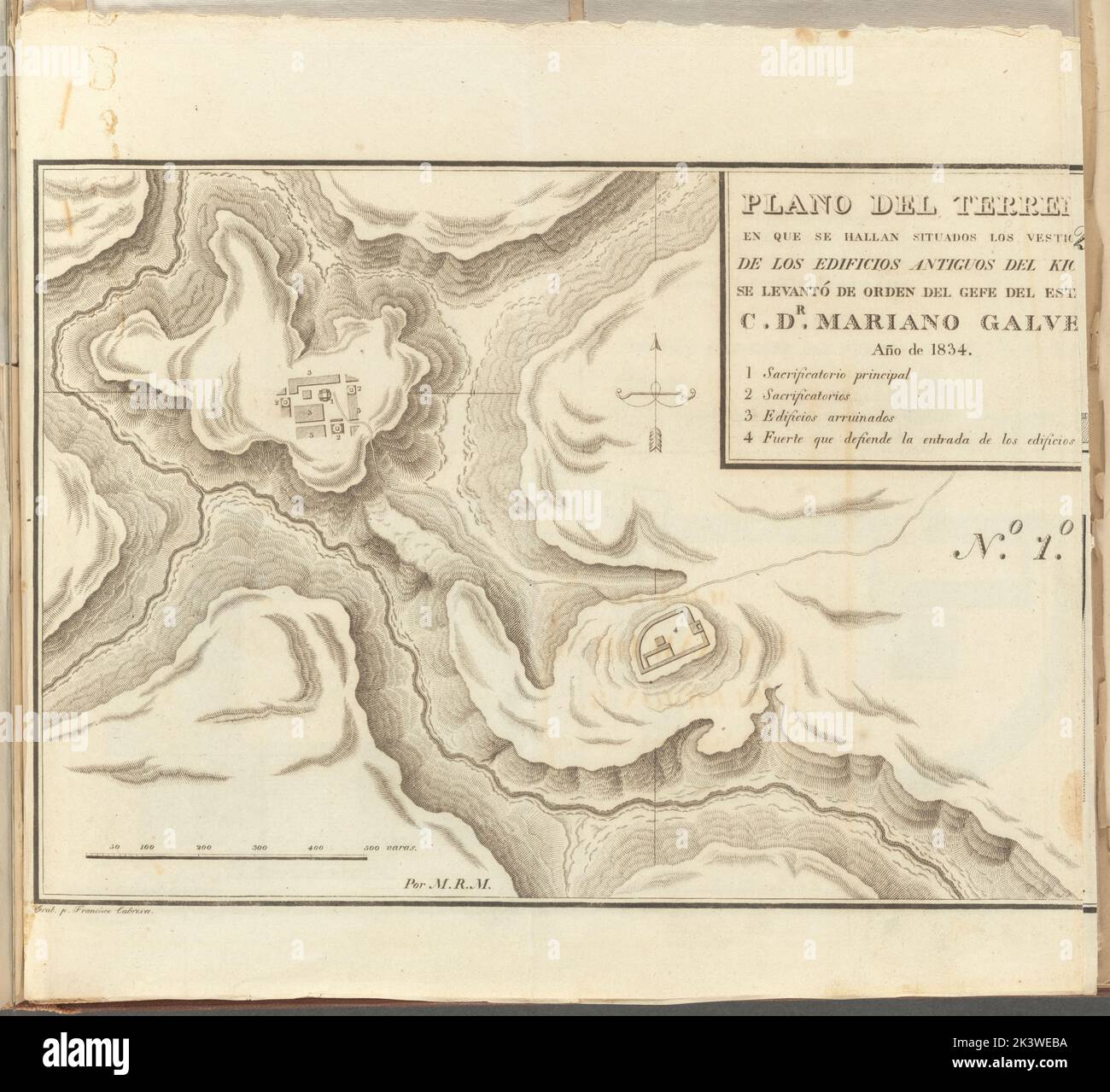 Plano del terreno en que se hallan situados los vestigios de los ...