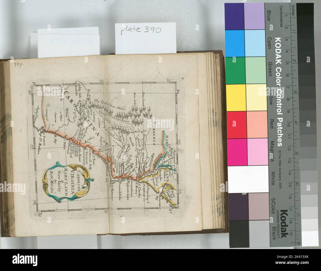 Carolina, Virginia, Mary Land & New Iarsey Cartographic. Mappe ...