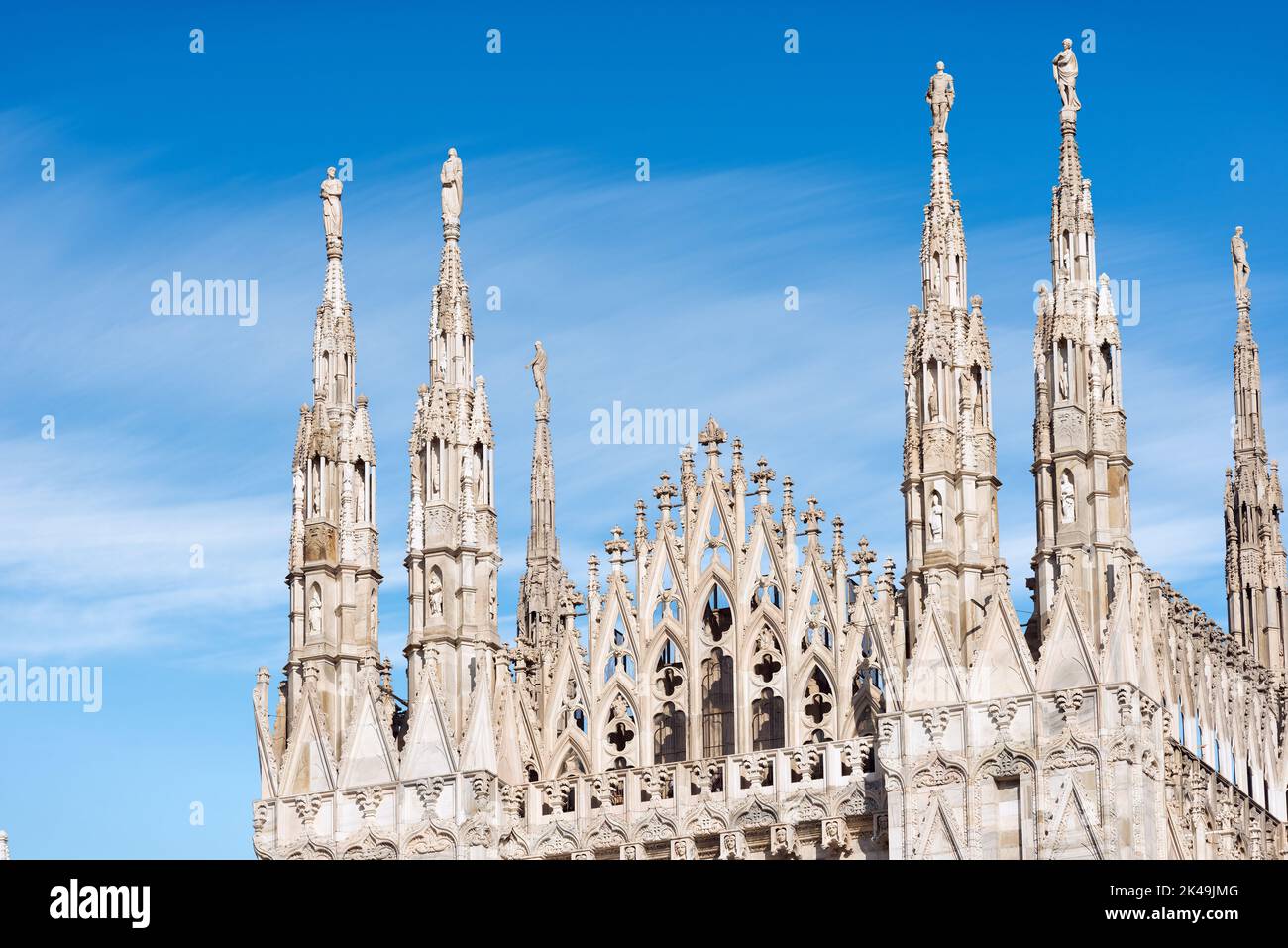 Facciata del Duomo di Milano (Duomo di Milano 1418-1577). Chiesa ...