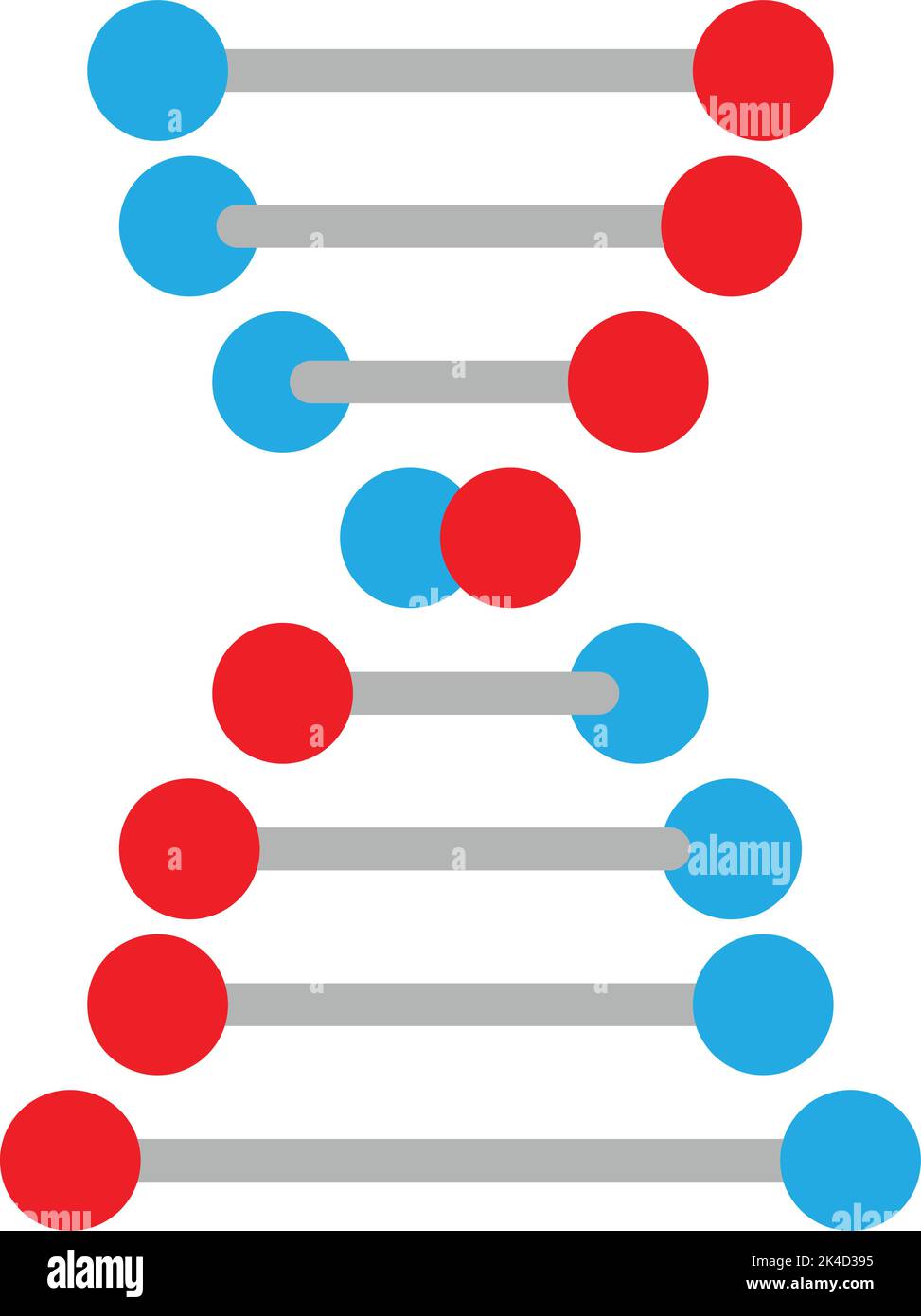 Struttura a doppia elica della molecola del dna Immagini Vettoriali Stock - Alamy