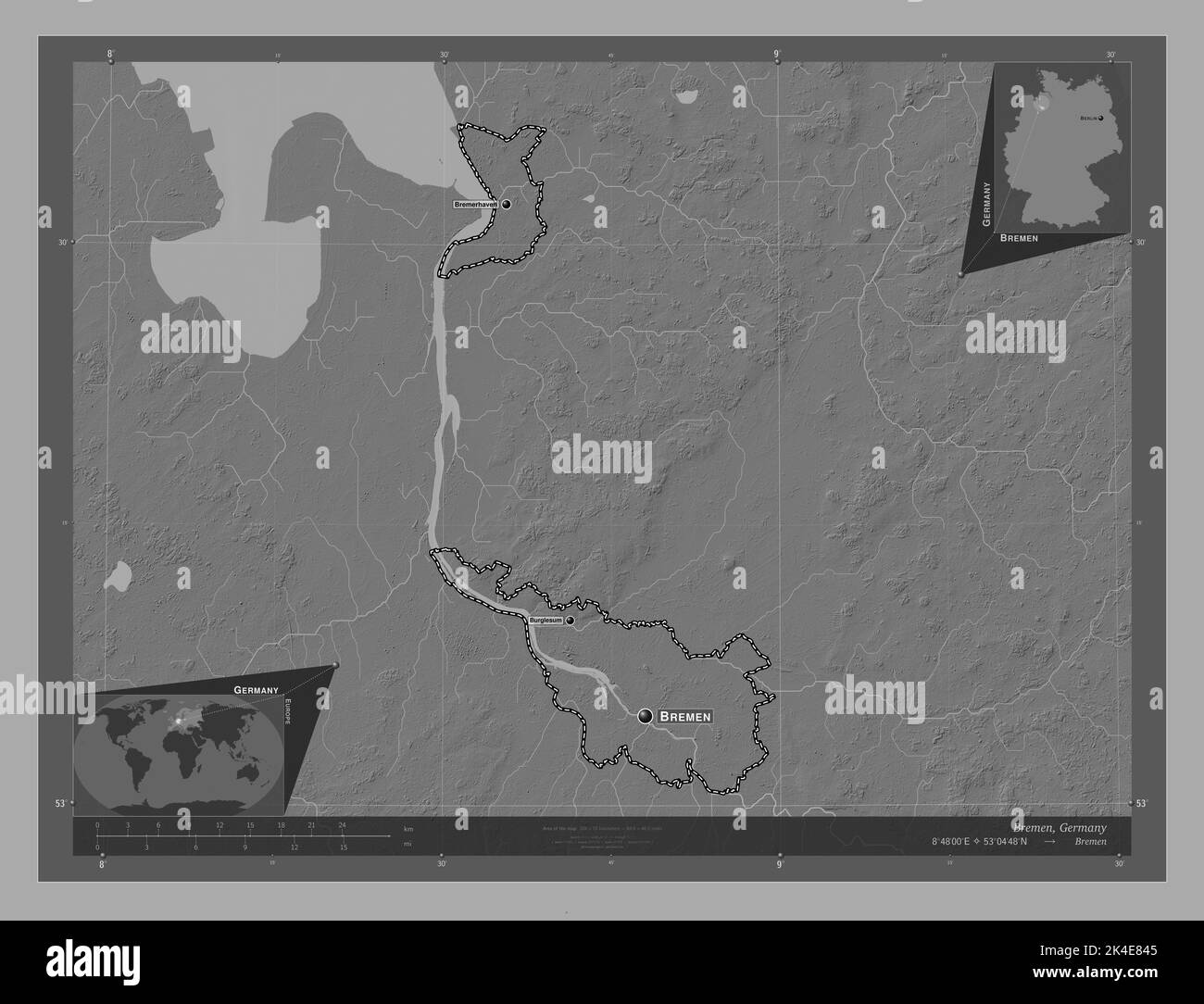 Mappa di brema Foto e Immagini Stock in Bianco e Nero - Pagina 2 - Alamy