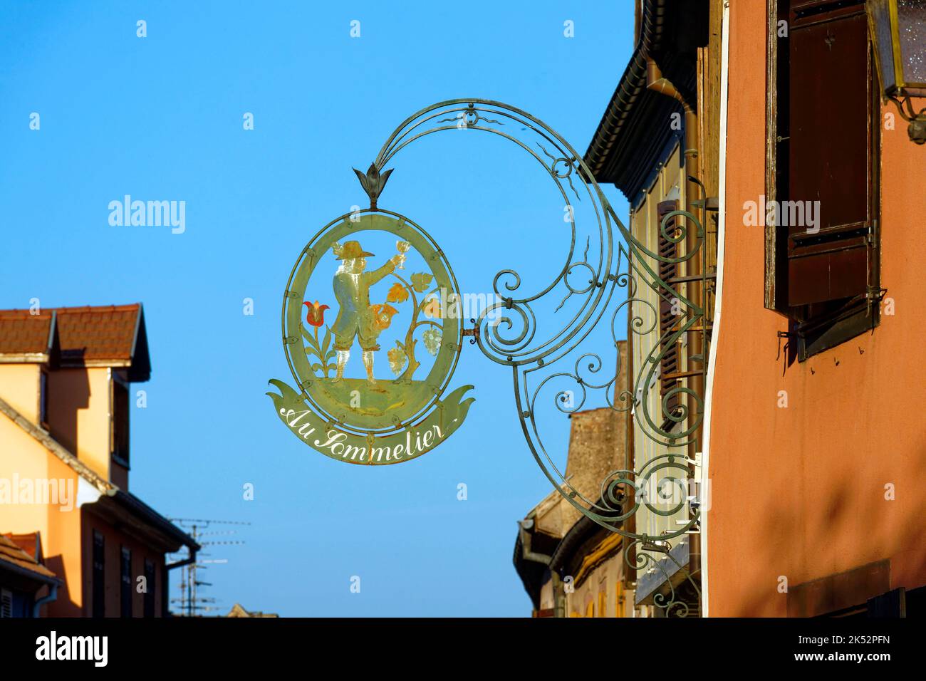 Francia, Alto Reno, strada del vino dell'Alsazia, Bergheim, antica ...