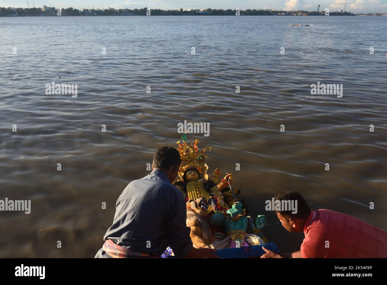 Non esclusiva: 5 ottobre 2022, Kolkata, India: Nel Bengala Occidentale su Dashomi, gli idoli di ...