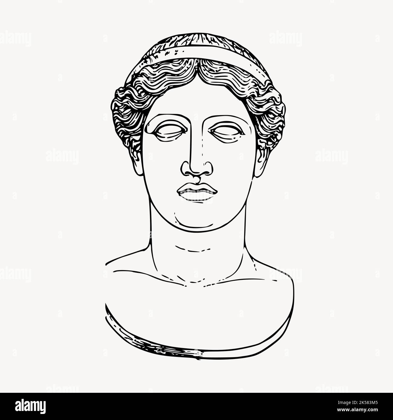 icona, statua, greco, greco antico, sculture, bianco e nero, testa ...