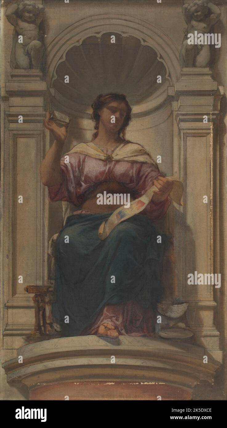 Disegno per la cupola del padiglione Denon al Louvre: l'Observation (ou ...