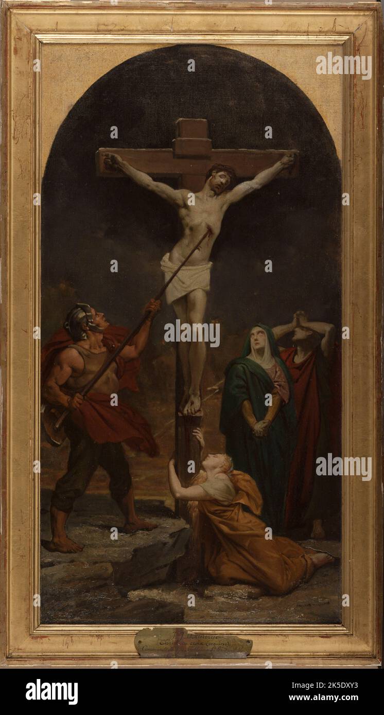 Esquisse pour l'éGlise Saint-Louis-en-l'Ile : le Christ en Croix, 1874. Schizzo per la chiesa di ...