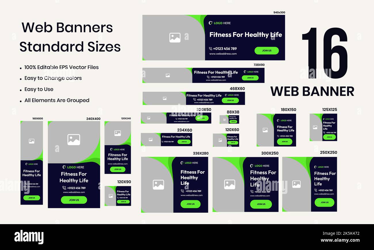 Vettori vettoriali di post sui social media per il fitness immagini e ...