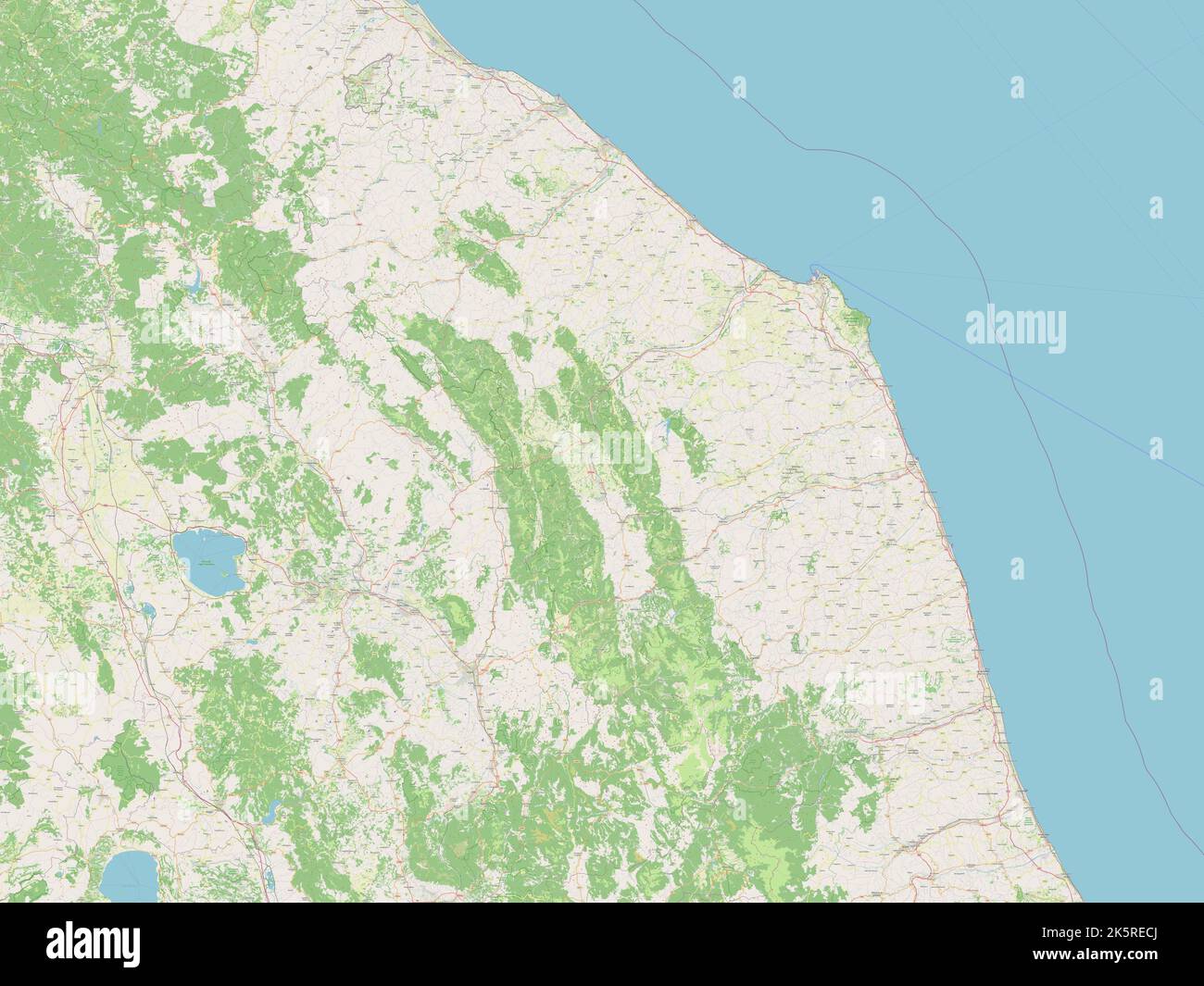 Mappa della regione marche immagini e fotografie stock ad alta ...
