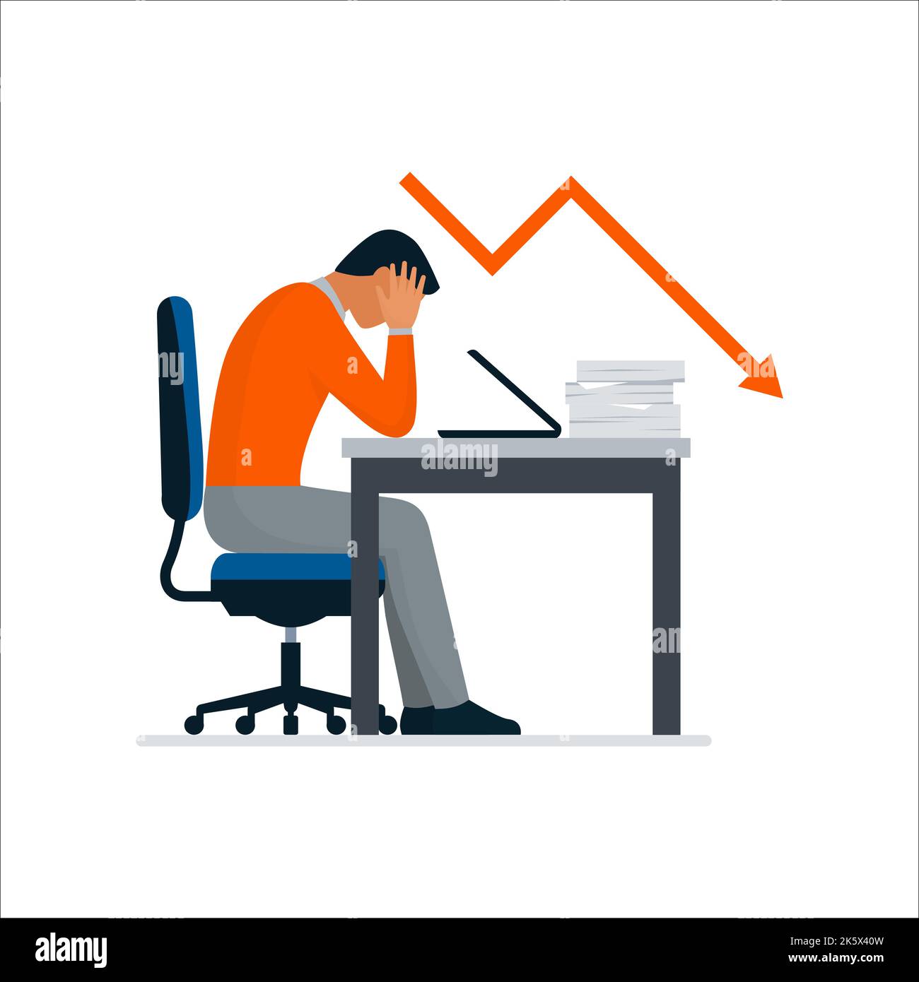 Capo della scrivania Immagini Vettoriali Stock - Alamy