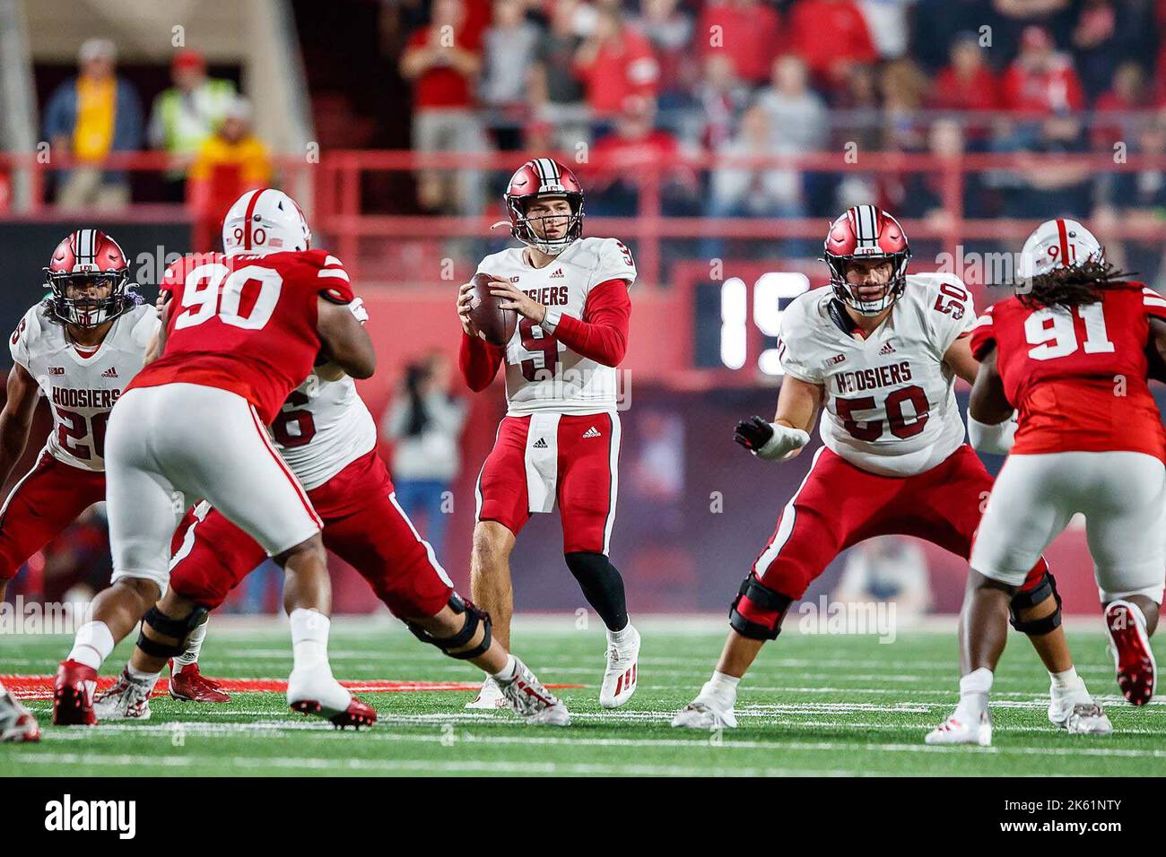01 ottobre 2022 - Lincoln, Nebraska. Connor Bazelak #9, il quartback ...