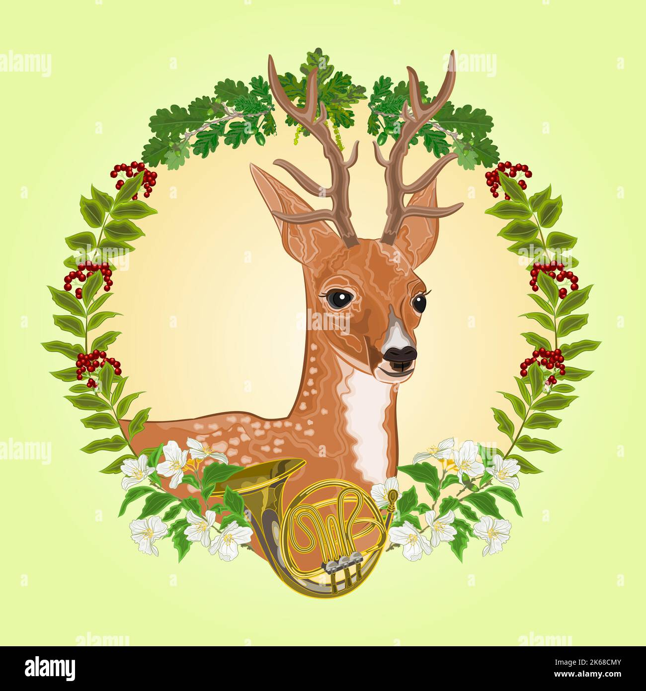 Caccia al cervo Immagini Vettoriali Stock - Alamy