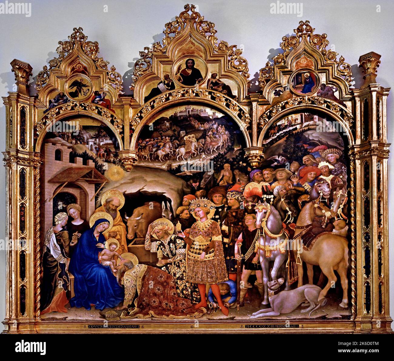 L'Adorazione del dipinto Magi 1423 del pittore italiano gentile da ...