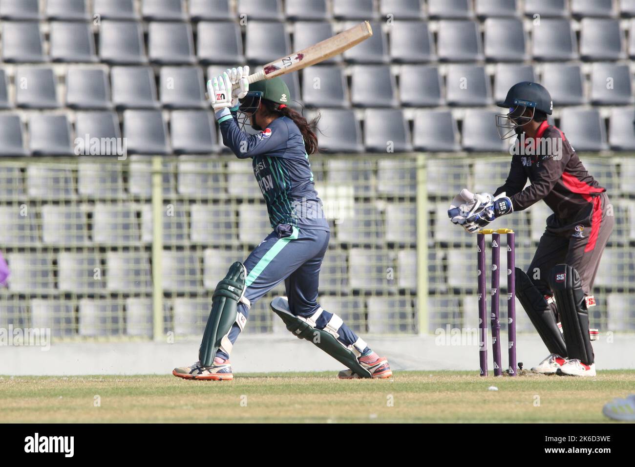 9 ottobre 2022, Sylhet, Bangladesh: Aliya Riaz della squadra pakistana ...